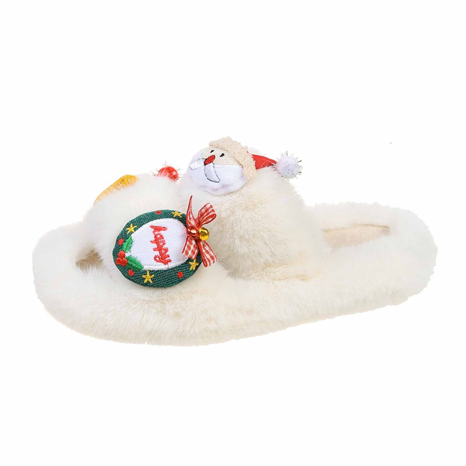 Click here for Zhanying Womens Slippers Size 5  Festive Reindeer... prices
