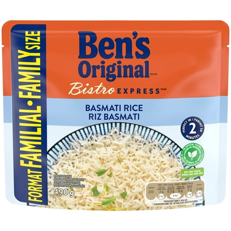 BEN'S ORIGINAL™ BISTRO EXPRESS™ Basmati Rice Family Size, 490g ...