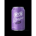 C&C Grape Soda Grape Flavored Soda Soft Drink, 12 fl oz Cans, 12 Pack ...