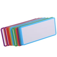 54 Pieces Magnetic Dry Erase Labels - 9 Colors Reusable Name Plate Tags ...