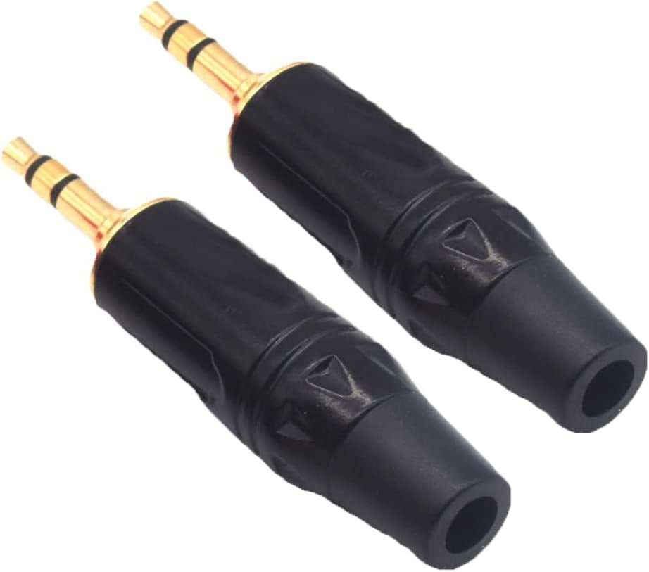 3-Pole 3.5mm Stereo Headphone Male Plug Replacement Cable Solder ...