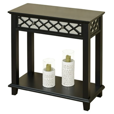 FLIP TRADE Sintered Stone Console Table with Geometric Base Sofa Table ...