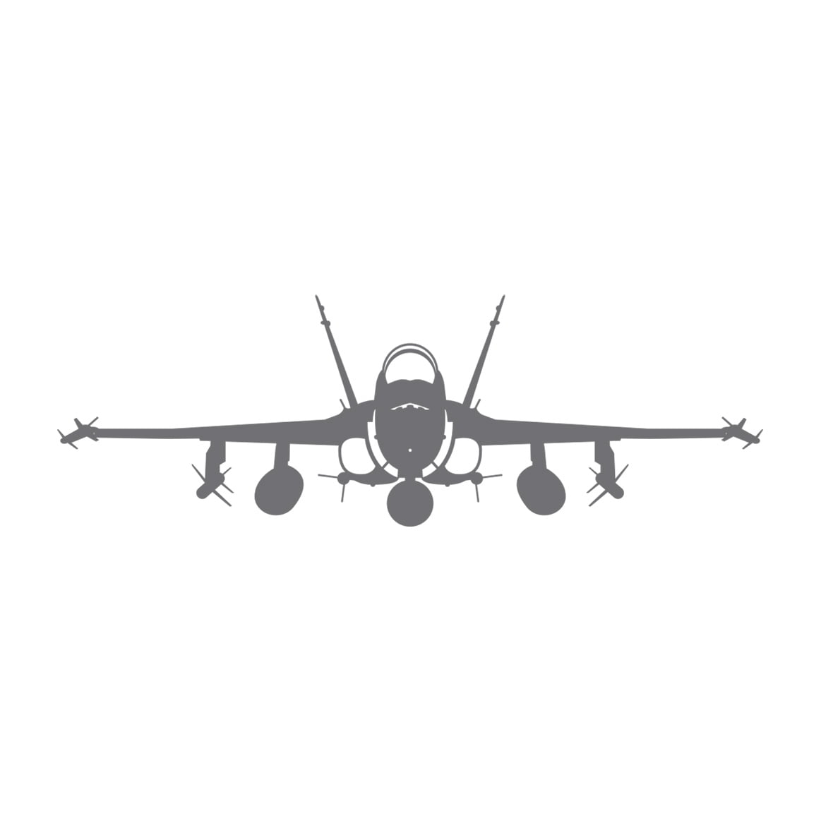 F/A-18 Hornet Sticker Decal Die Cut - Self Adhesive Vinyl - Weatherproof - Made in USA - Many ...