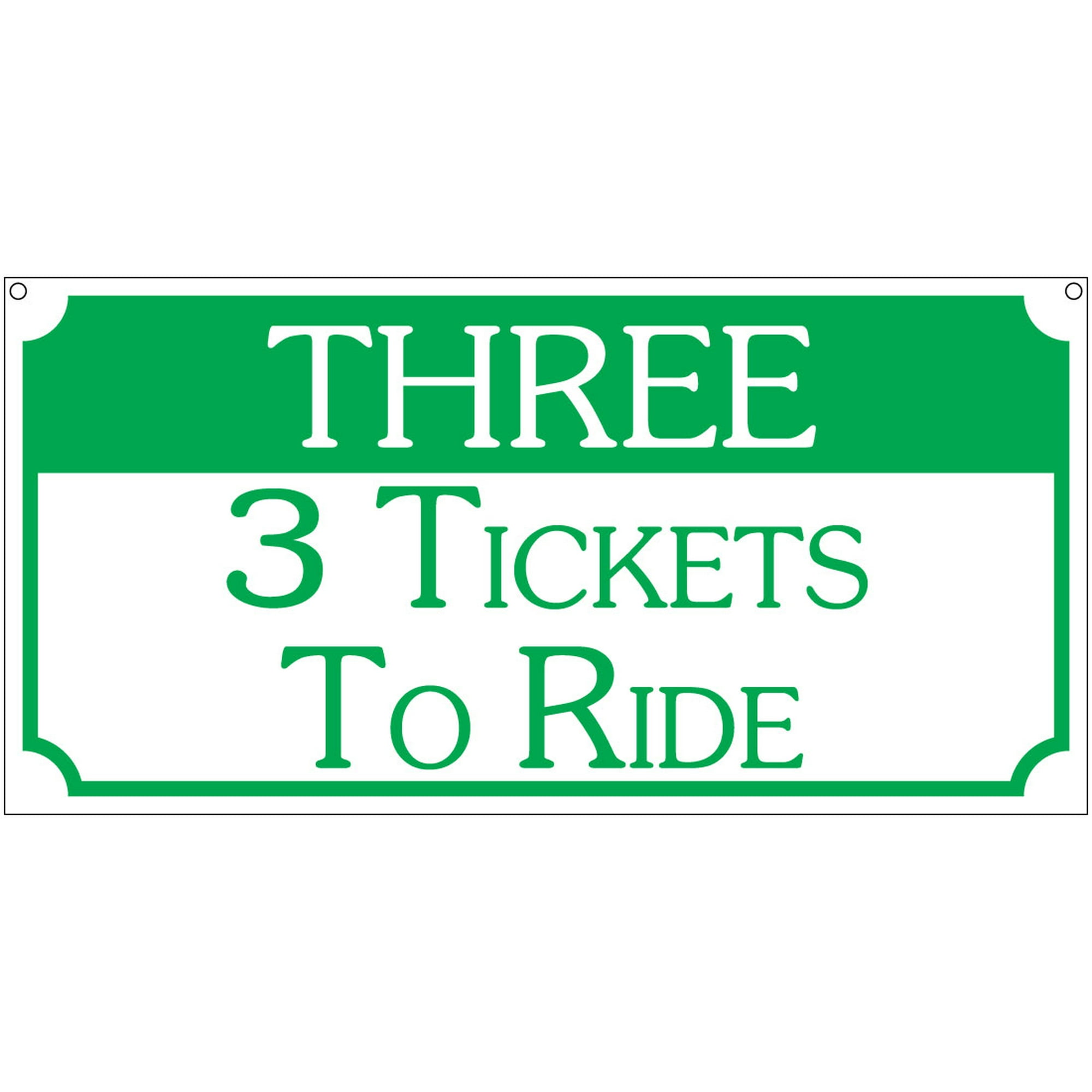 Vintage Carnival Ride Signs