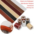 Wood Baseboard Wallpaper Wall Border Corner Stickers Self-adhesive ...