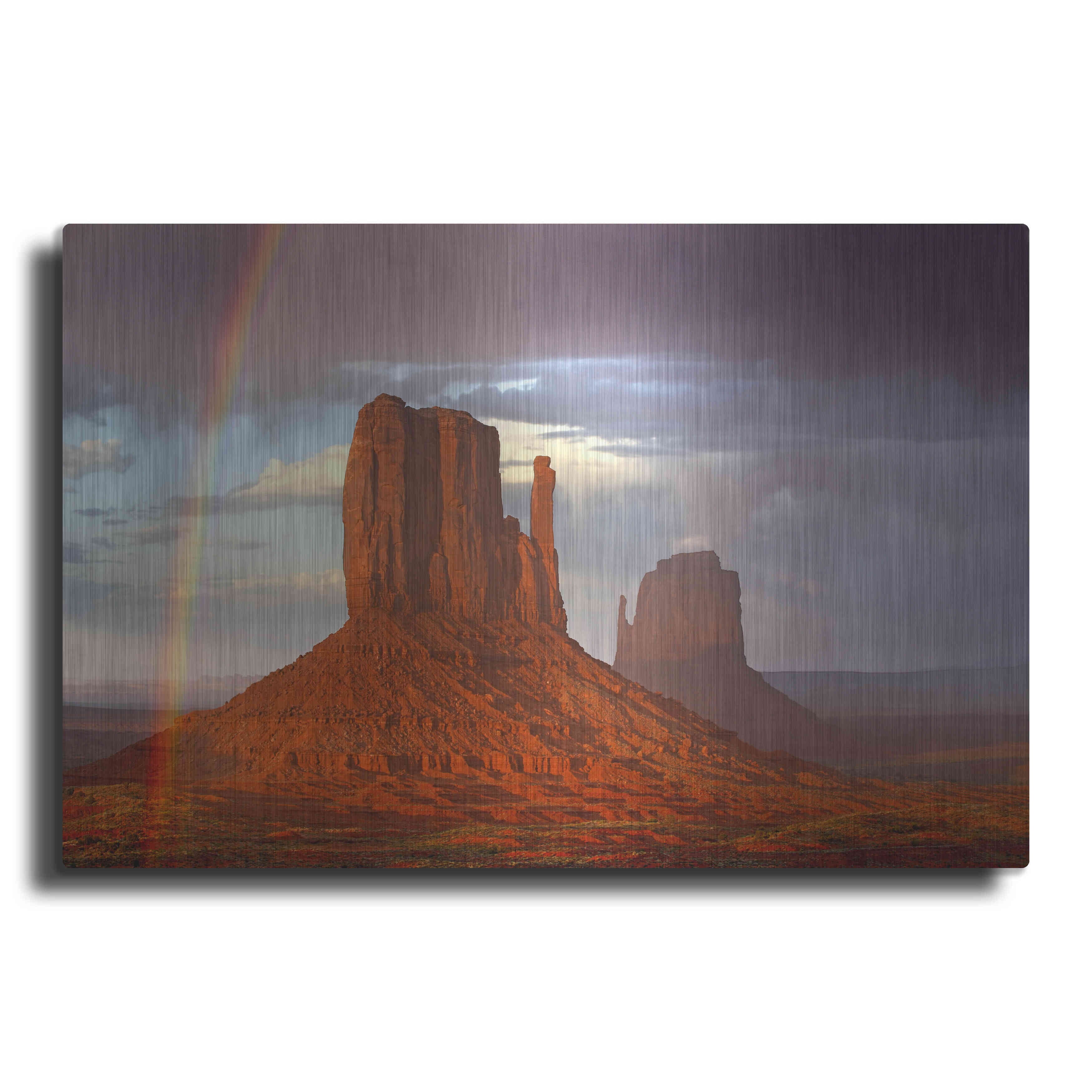 Luxe Metal Art 'Mittens Rainbow' by Mike Jones, Metal Wall Art, 16"x12 ...