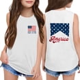 CCRFTGI 250 Anniversary USA Flag Tank Tops for Kids Girls Size 6-7 ...