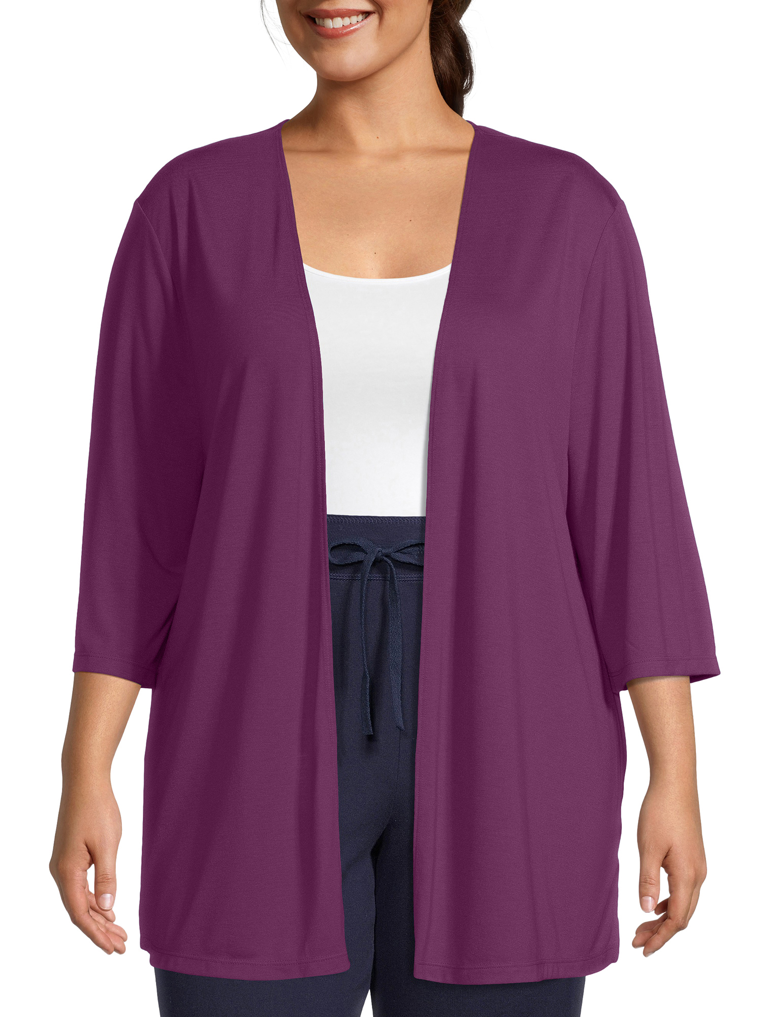 Just My Size Women s Plus Size Lightweight Open Front Cardigan Just My Size Women s Plus Size Lightweight Open Front Cardigan