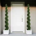 7FT Tall Artificial Two-Tone Cypress Pine Tree – Realistic Lifelike ...