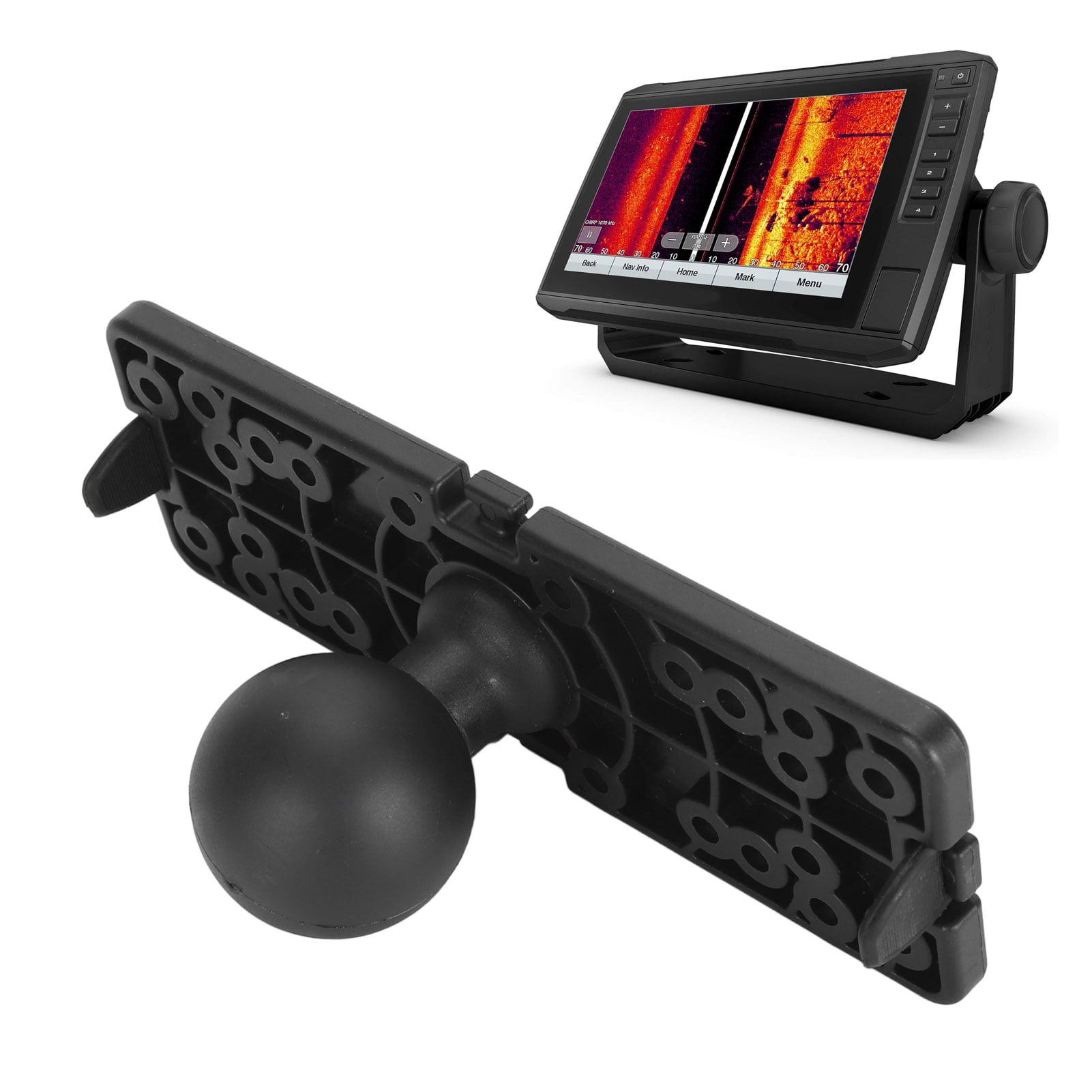 GPS Chartplotter Holder Base, Rectangular Universal Stable 1.5 Inch ...