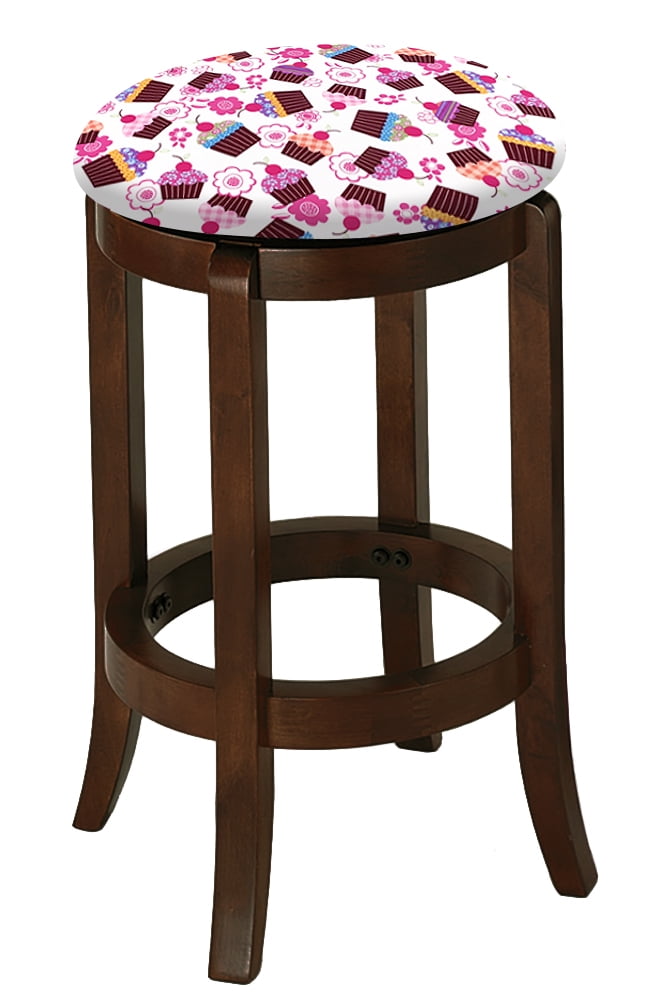 The Furniture King Wood Bar Stool Espresso Finish 29" Tall Kitchen Game ...