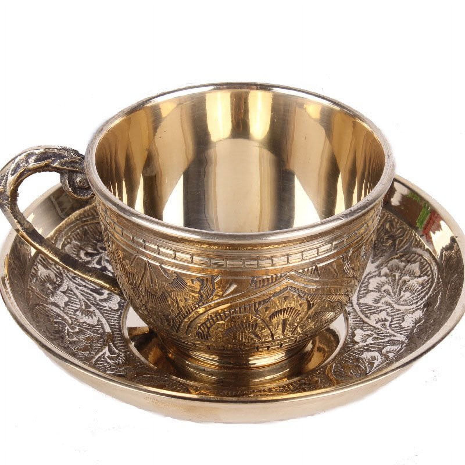 New Hand-made Arabic Indian Solid Copper Tea Cup Coffee Cup with Copper ...