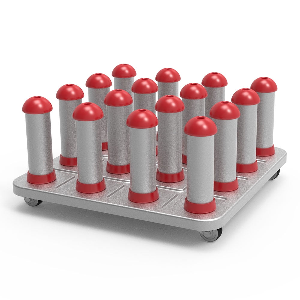 Qomolangma Industrial Mobile Vinyl Roll Storage Rack, Roll Material Low ...