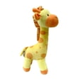 Yellow Jungle Giraffe Plush Toy - 13in Giraffe Rattle Plush By Ganz ...