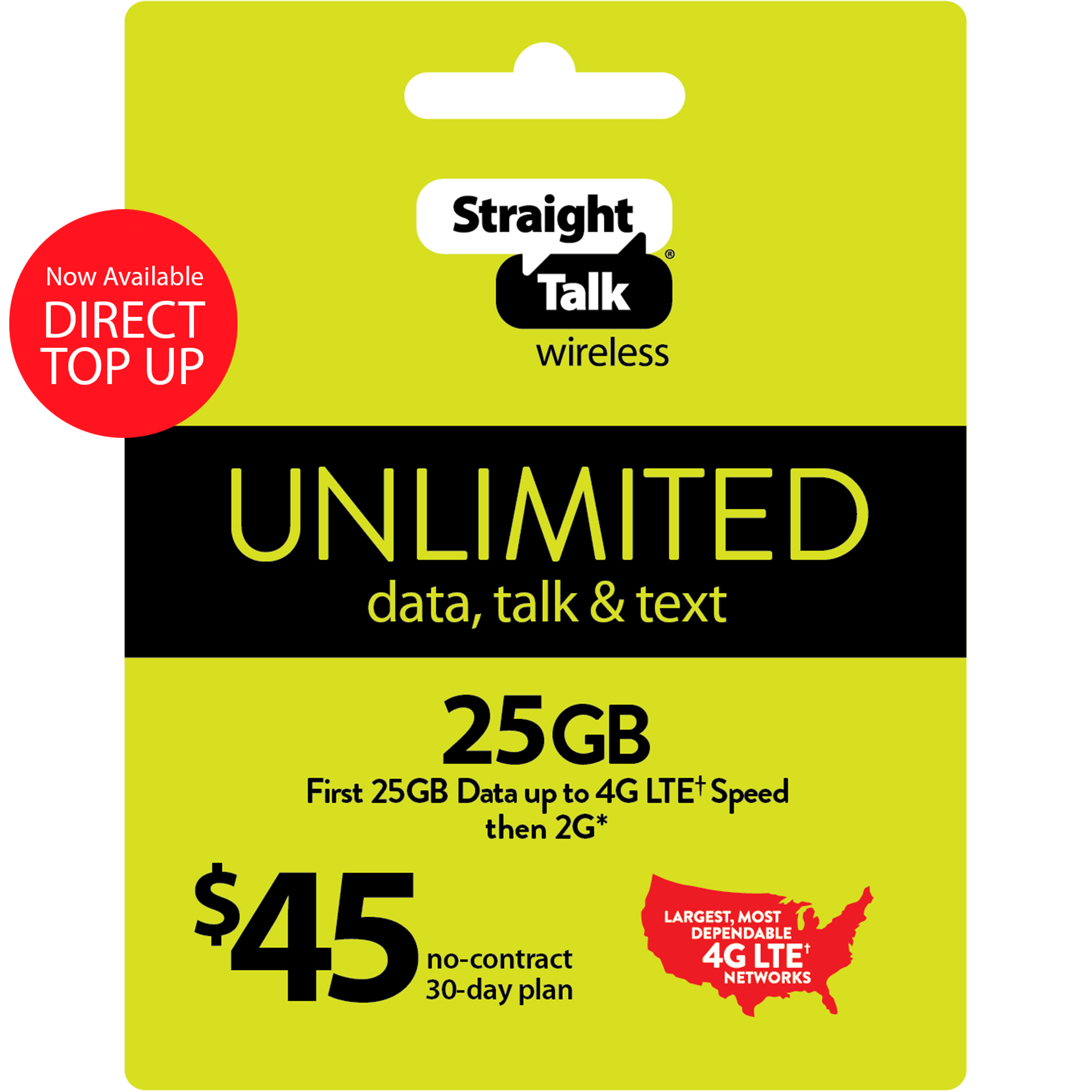 Straight Talk $45 Unlimited 30-Day Plan Direct Top Up – eX-tremes