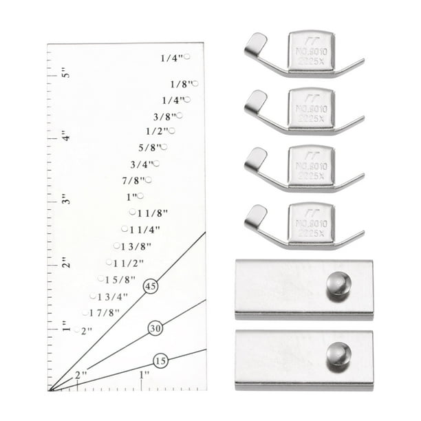 Uxcell 7pcs Magnetic Seam Guides and Seam Guide Ruler with MG1 Sewing Guide for Most Sewing ...