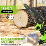UNTIMATY 6" Cordless Mini Chainsaw, 6-inch Electric Portable One-Hand ...