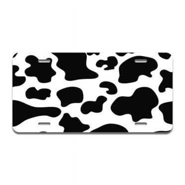 Cow Pattern License Plate Frame - Walmart.com