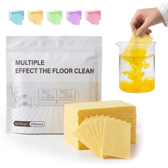100-Pack Floor Cleaning Tablets, 2026 New Multi-Effect Floor Cleaning ...