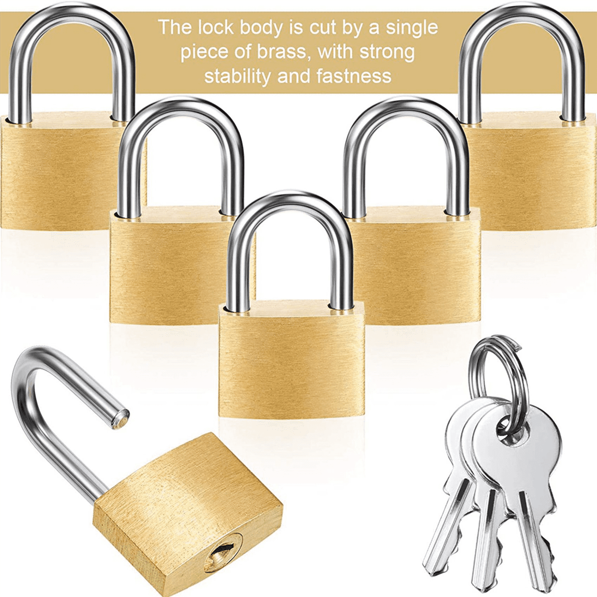 Click here for Unbranded 48 Pack Mini Padlock Small Padlock Solid... prices