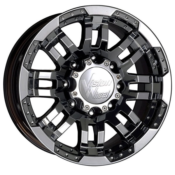 Vision 375 Warrior 18x8.5 5x114.3/5x4.5" +18mm PVD Chrome Wheel Rim ...