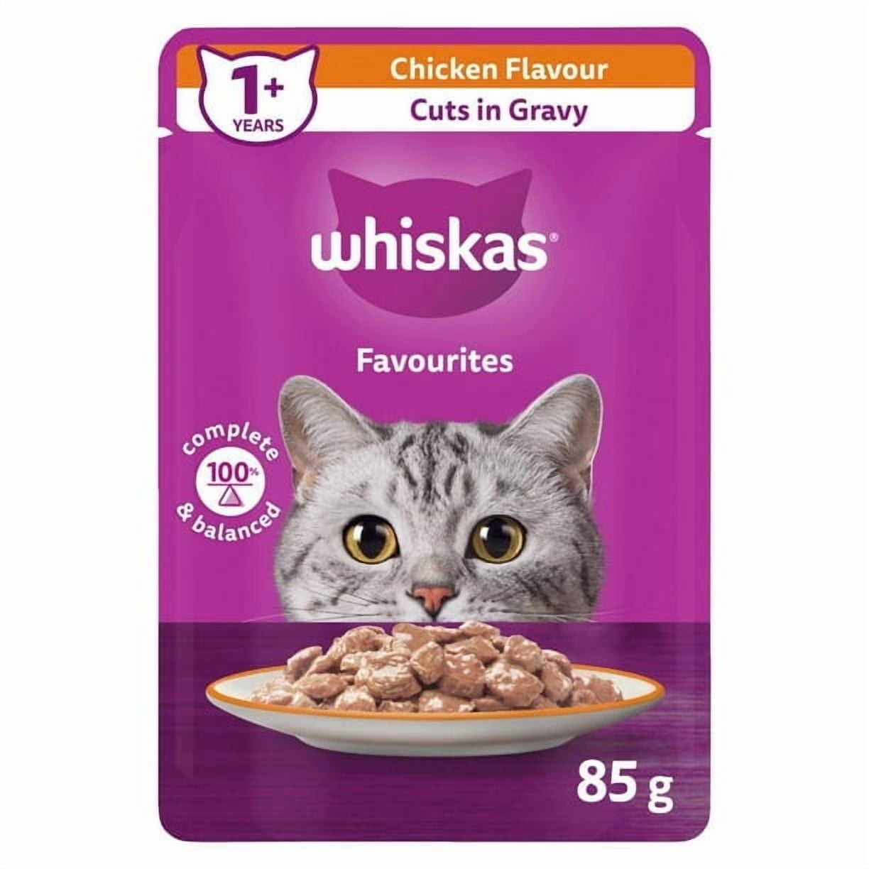 Click here for Whiskas Favourites Cuts In Gravy Chicken Flavour P... prices