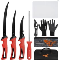 KastKing Intimidator Fillet Knife Set with Board, Scaler, Gloves & Bag ...