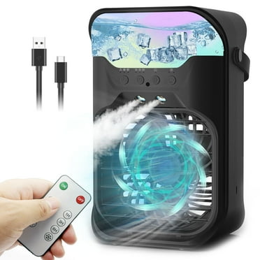 Be Home Portable Air Conditioner Fan, Dual Water Tanks, Mini Desk AC, 3 ...