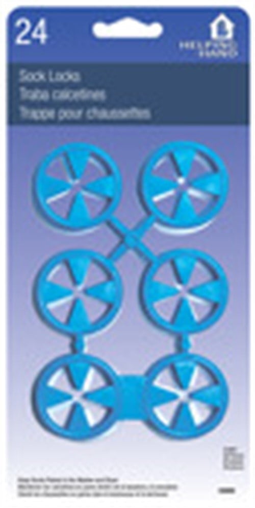 Helping Hand 03000 Sock Locks Assorted Colors 24 Count Pack of 3 ...