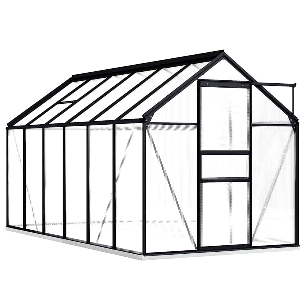 Click here for Vidaxl Greenhouse With Base Frame Anthracite Alumi... prices