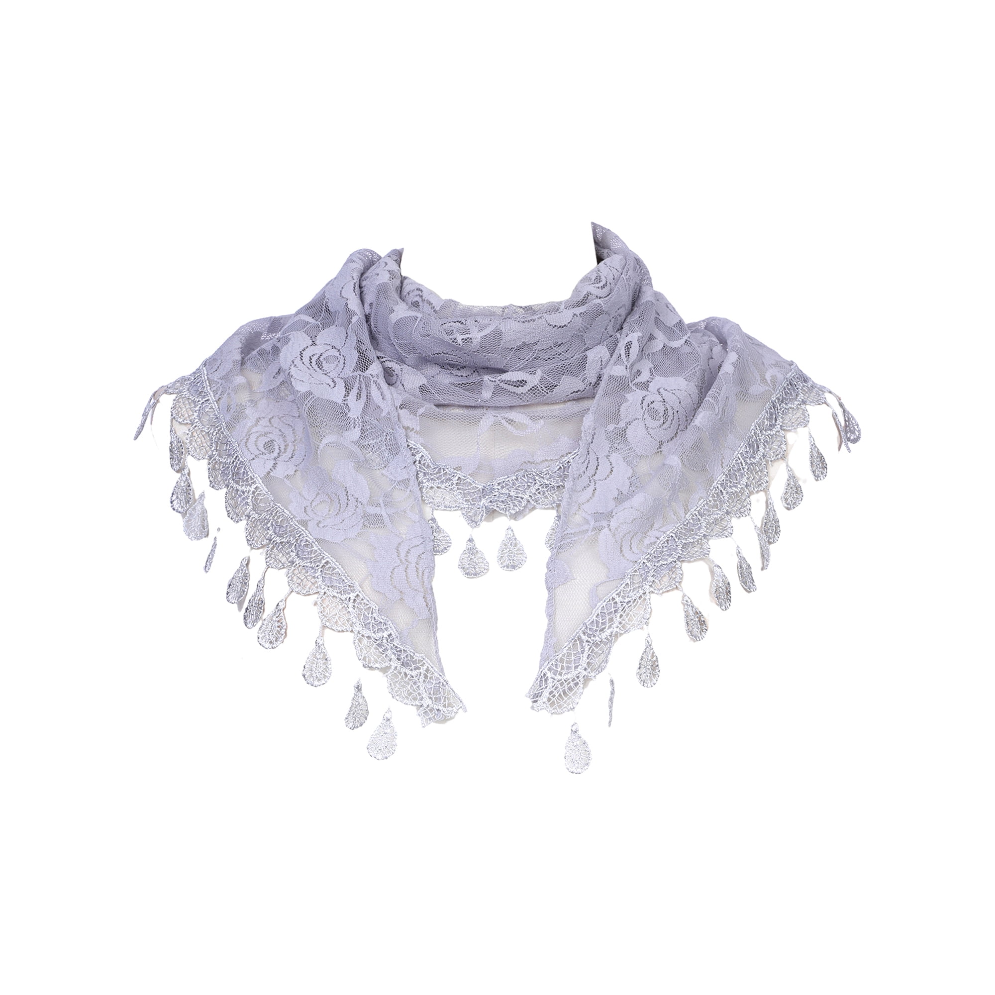 Click here for Inspire Chic Lace Rose Floral Mantilla Scarves  Ta... prices