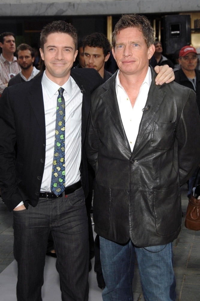 Topher Grace, Thomas Hayden Church At Talk Show Appearance For Nbc ...