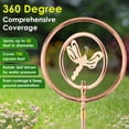 34 Inch Copper Coated Stainless Steel Rotating Sprinkler with Double ...