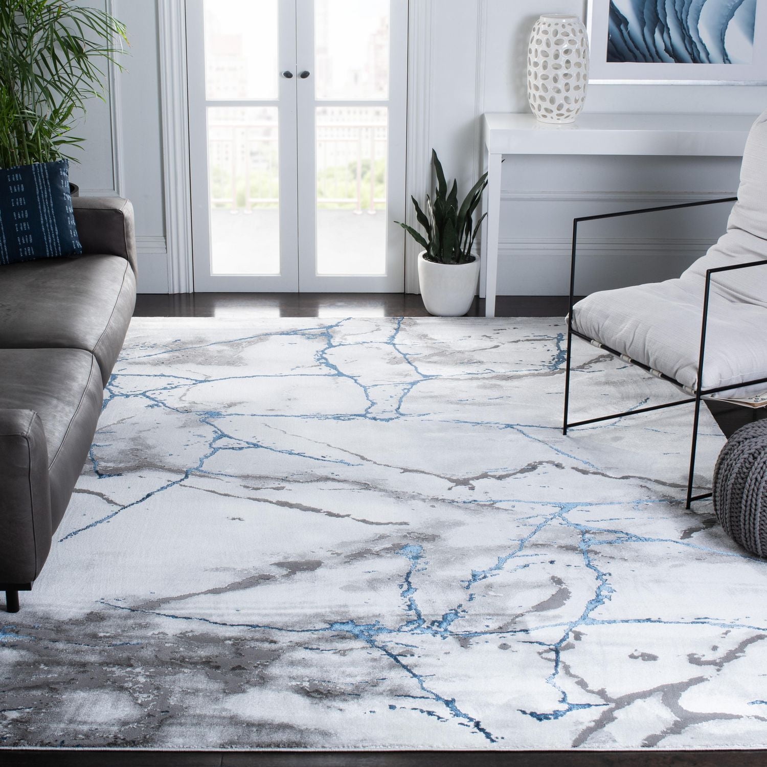 Click here for Safavieh Craft Paul Abstract Marble Area Rug 4 X 4... prices