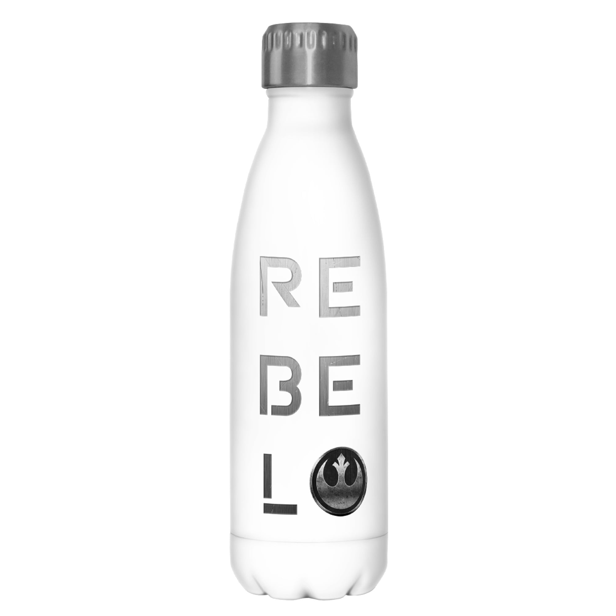 Star Wars Rebel Logo Stainless Steel Water Bottle White 17 oz ...