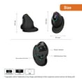J-Tech Digital Ergonomic Mouse with Wireless Connection, Removable Palm ...