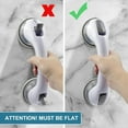 2 Pack Suction Grab Bars for Bathroom, 12 Inch Suction Cup Handle ...