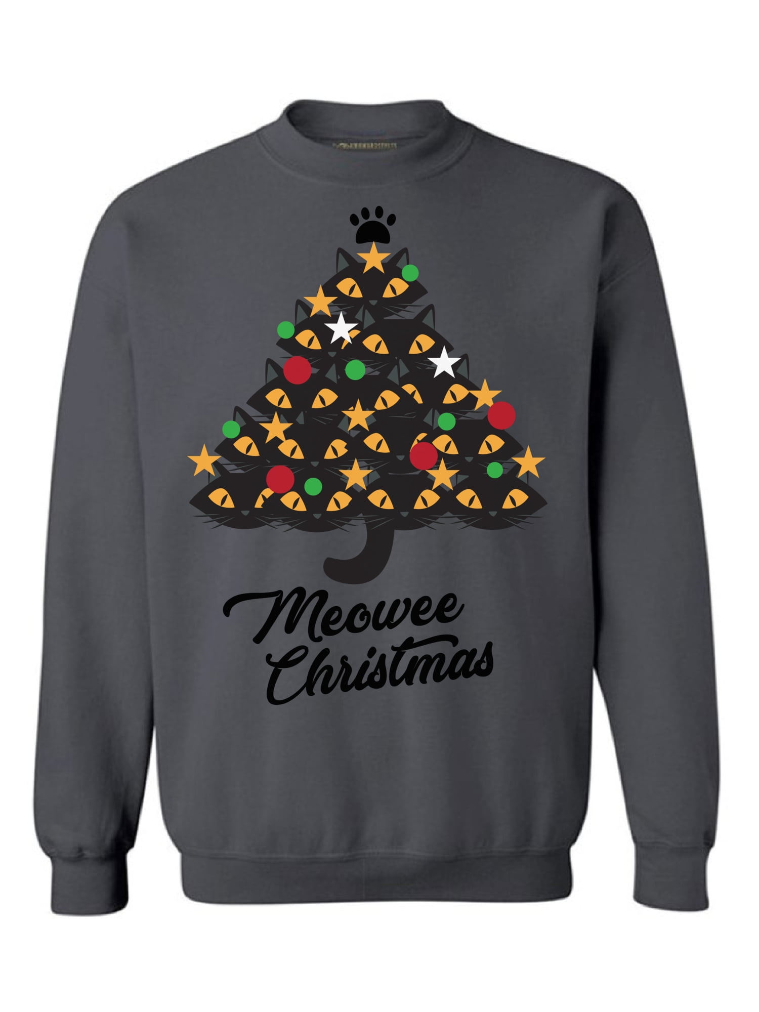 Awkward Styles Ugly Xmas Sweatshirt Cat Christmas Sweater - Walmart.com