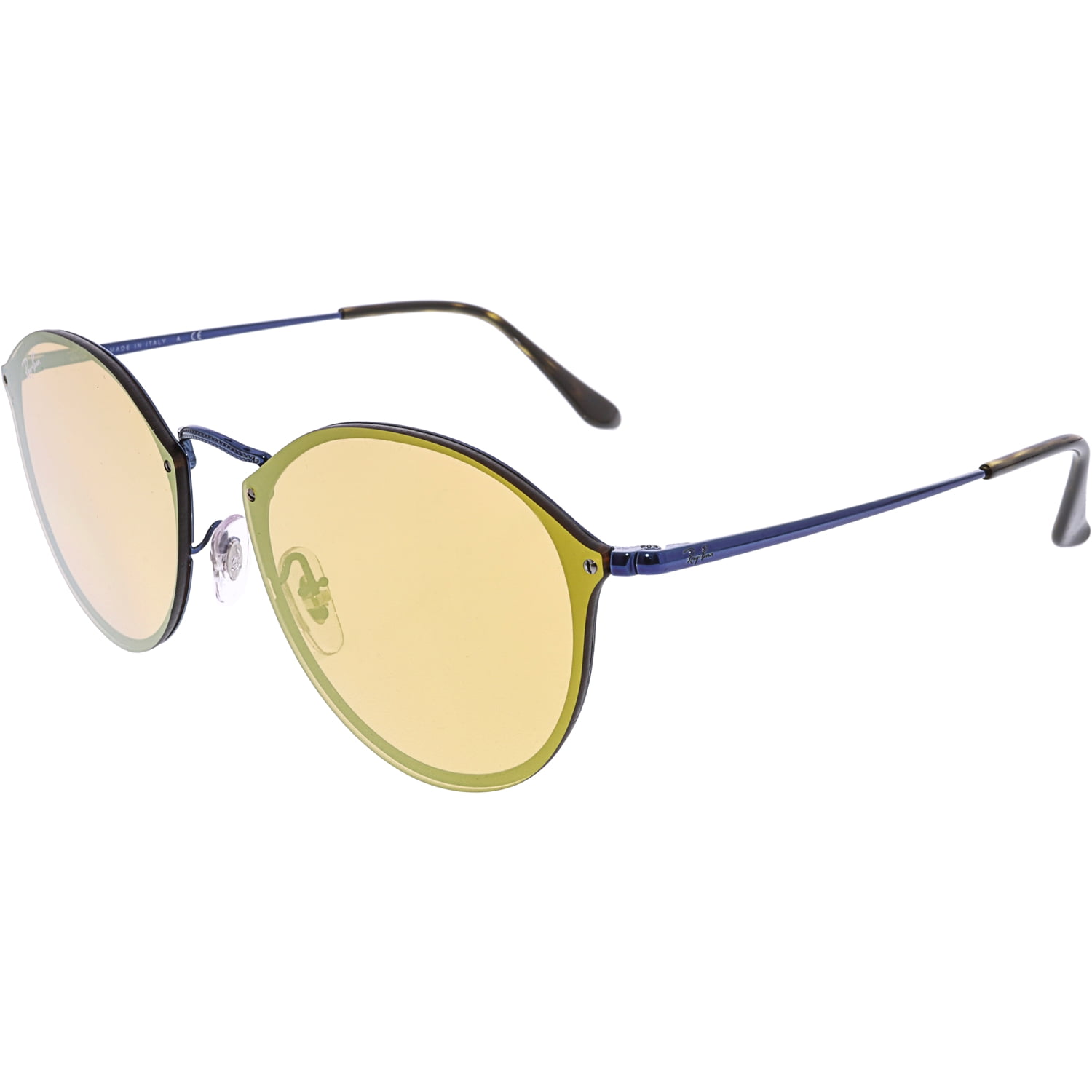 Ray-Ban Women's Polarized Blaze Round RB3574-90387J-59 Blue Wrap Sunglasses