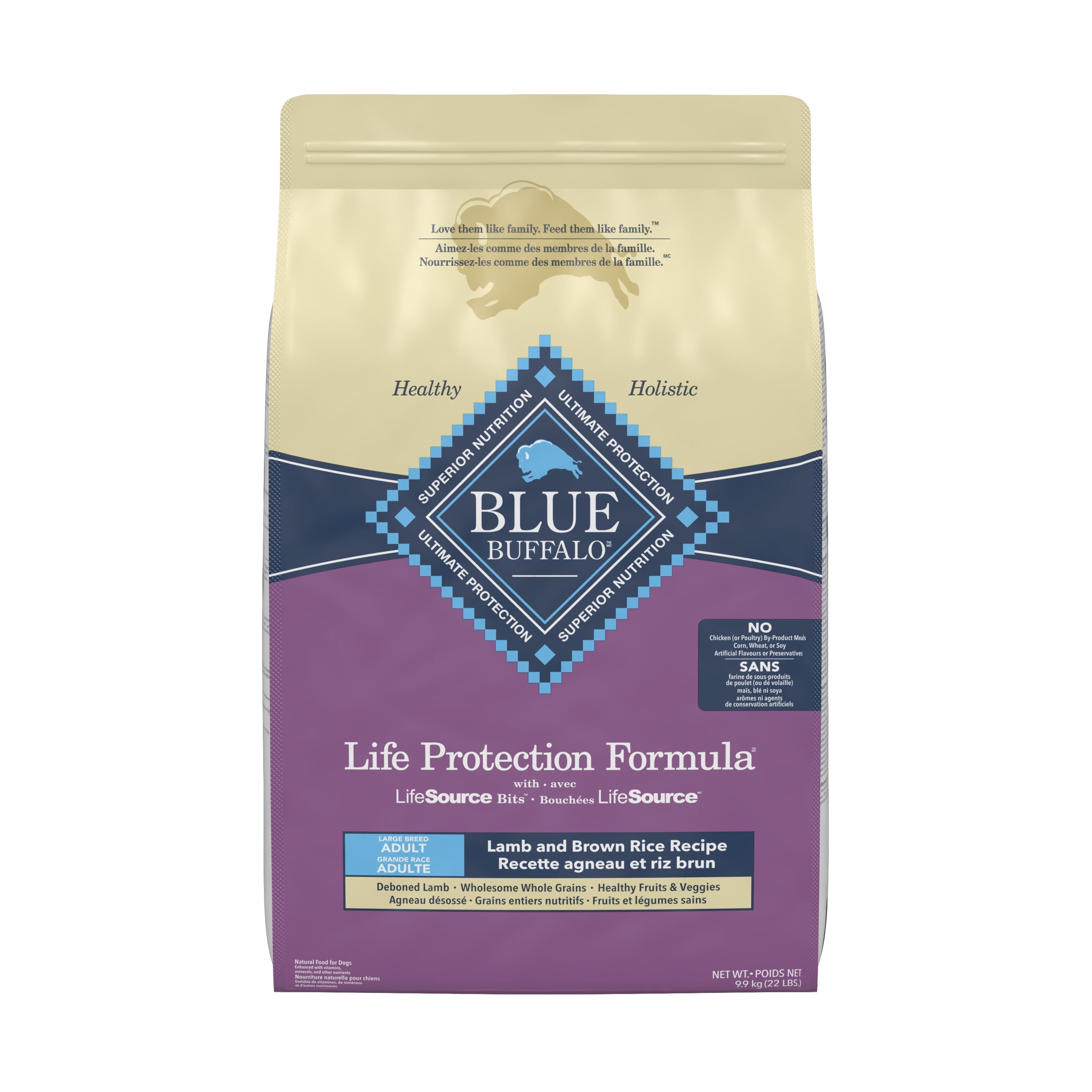 BLUE Life Protection Formula Large Breed Adult Lamb & Brown Rice Dry ...