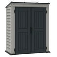 YardMate 5x3 Pent Plus Durable All-Weather Vinyl Storage Shed with ...
