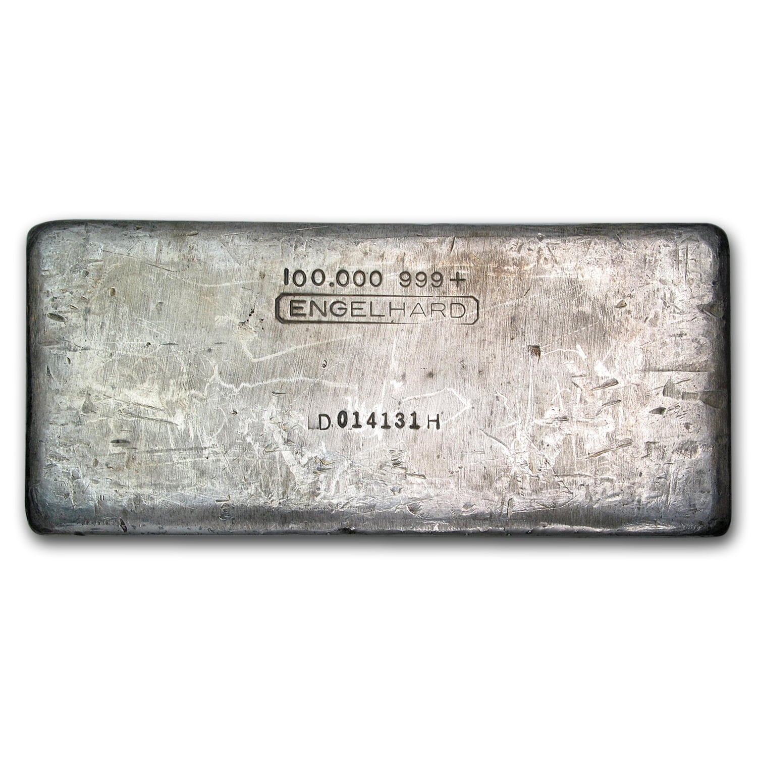 100 oz Silver Bar - Engelhard (1st Series, 6-Digit Serial #) - Walmart.com