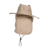 Top Headwear Safari Explorer Bucket Hat With Flap Neck Cover - Beige ...