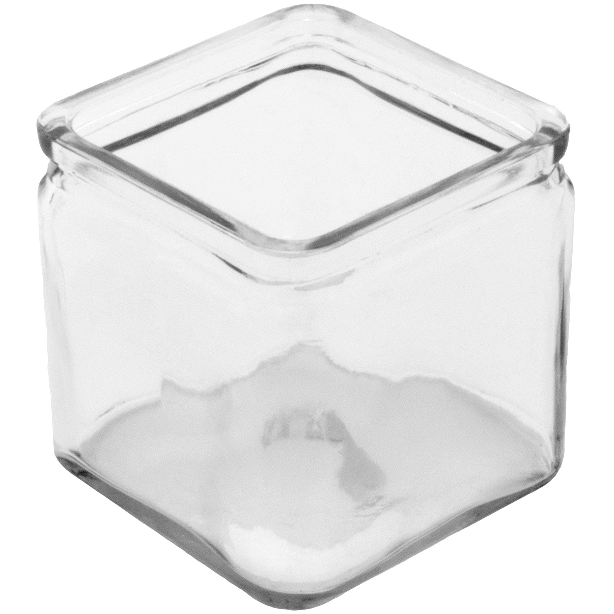 4 L X 4 W X 4 H Curator Square 26 Oz Clear Glass Storage Jar Pack Of