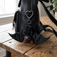 EVHRZN Cute Black Bat Baby Keychain,Fun Bat Plush Keychain with Heart ...