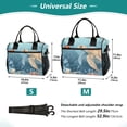 ALAZA Vintage Turtle Coral Print Cooler Lunch Bag Insulated Reusable ...