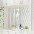 VEELIKE White Hexagon Peel and Stick Backsplash Tiles for Kitchen Waterproof 6 Sheets 12''x12 ...