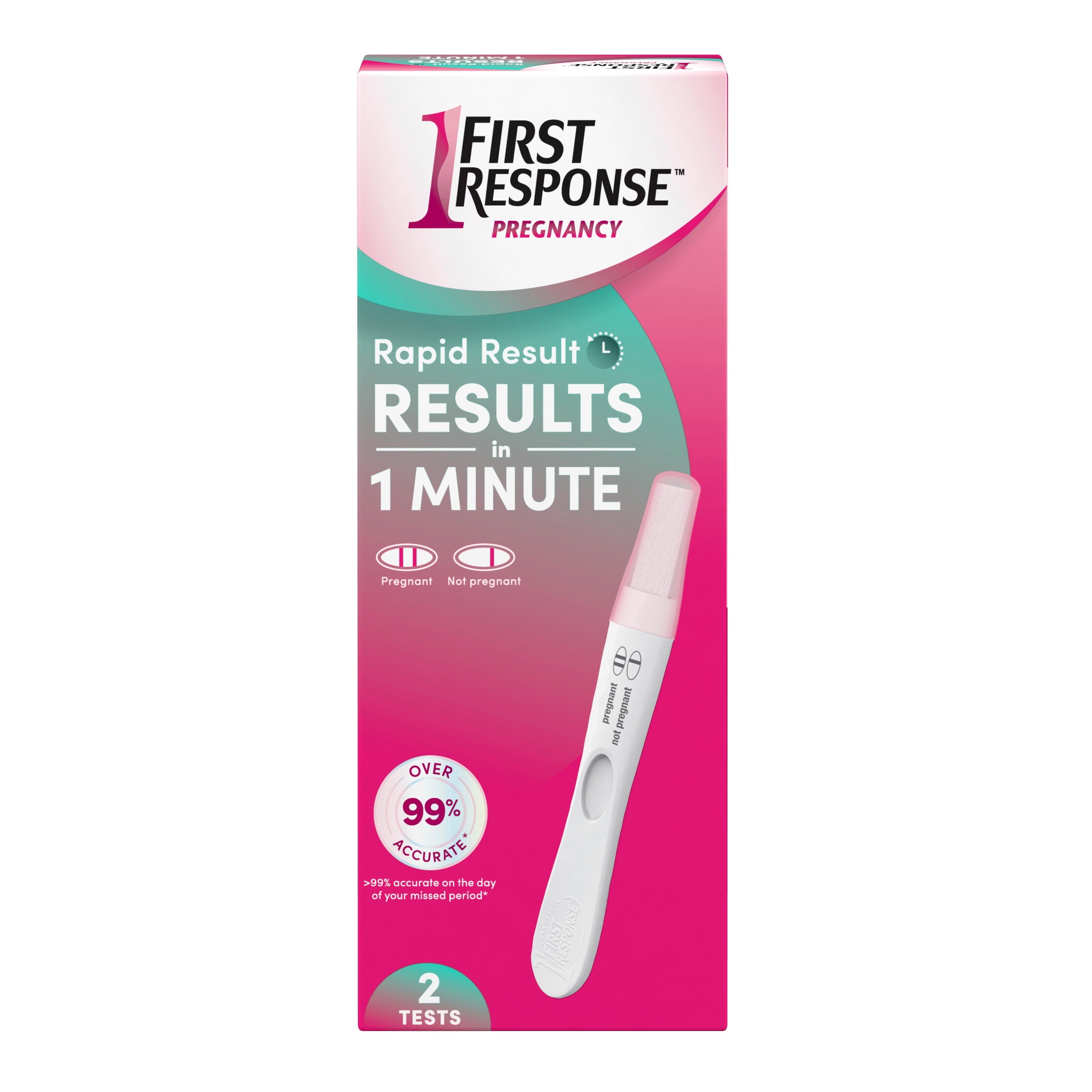 First Response Rapid Result Pregnancy Test, 2 Pack - Walmart.com