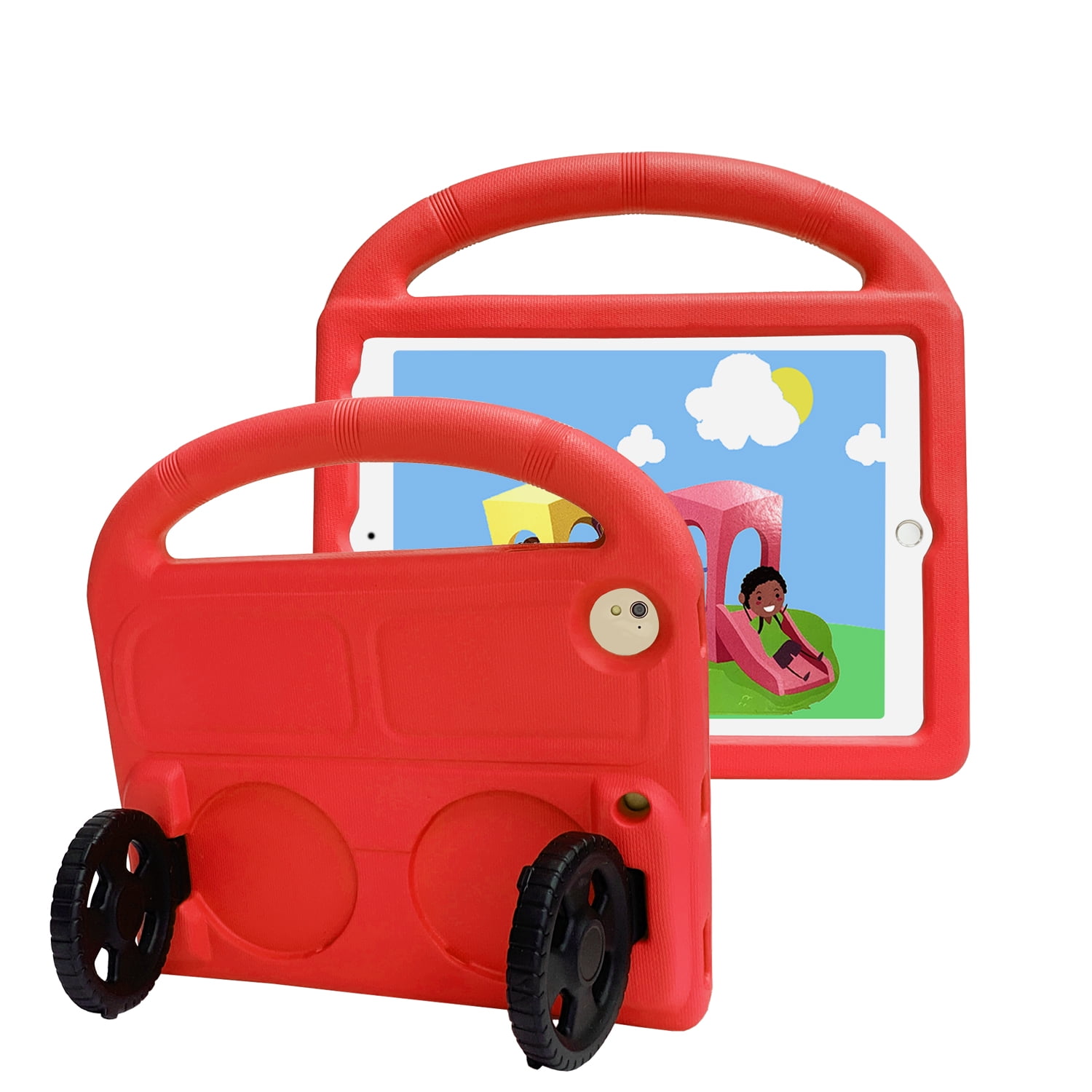 iPad Mini 6 Tablet Case, Strong Durable Shock Resistant Handle Wheels ...