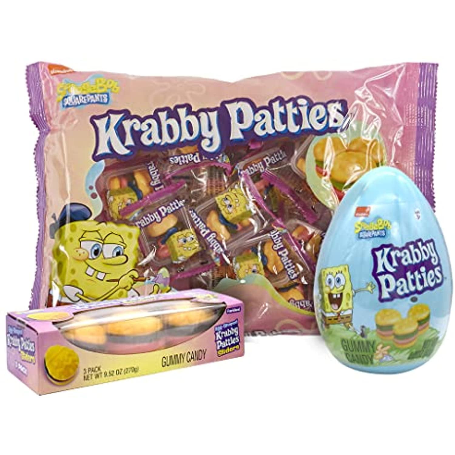 Spongebob Squarepants Krabby Patties Easter Basket Stuffers Bundle Includes 1 Krabby Patties